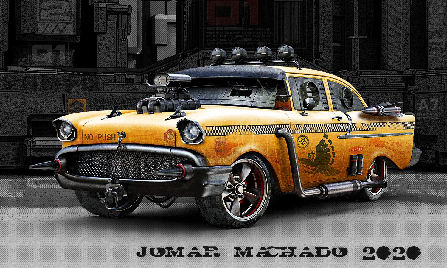 ArtStation - Yellow Cyber... Chevy or Jaguar?...