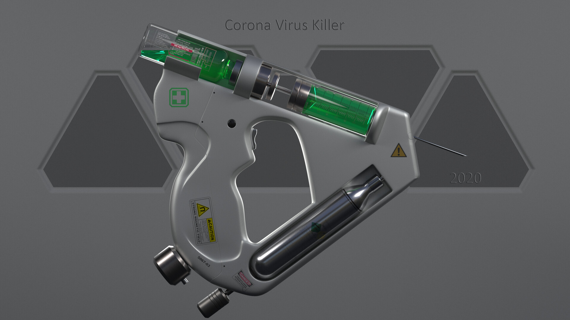 ArtStation - Corona Virus Gun