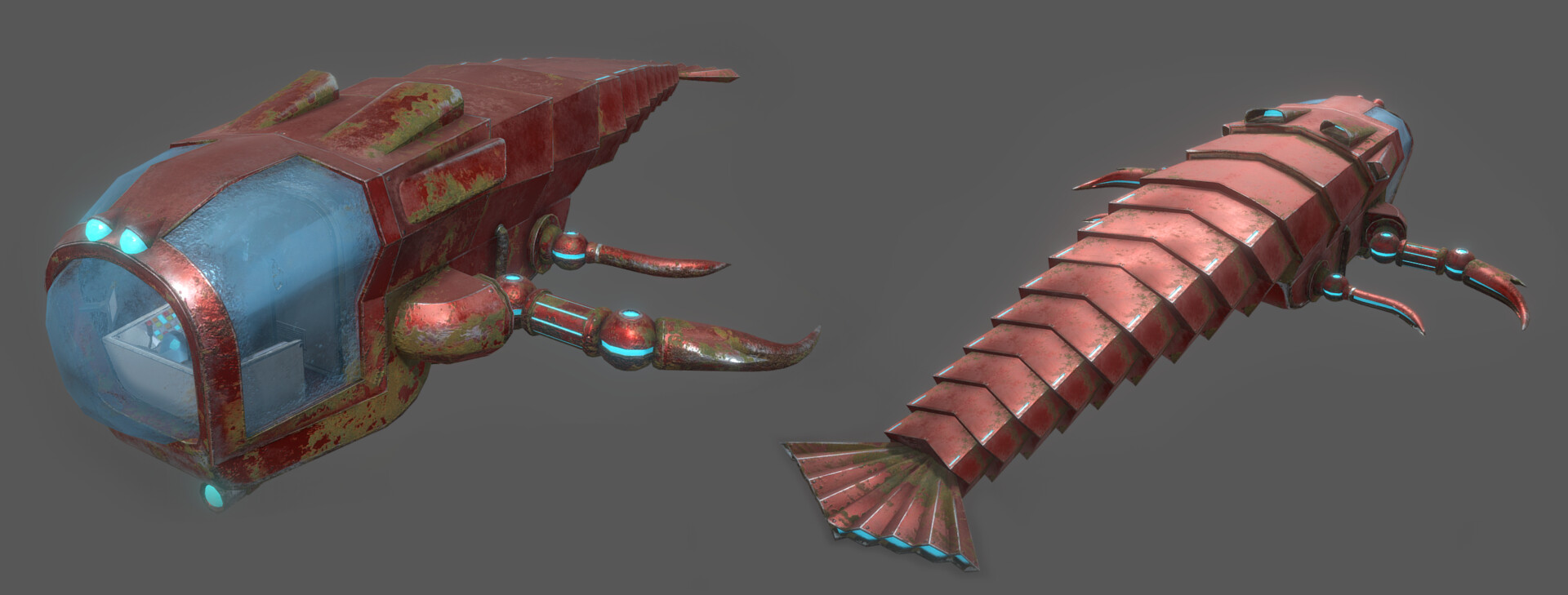 ArtStation - Submarine red lobster