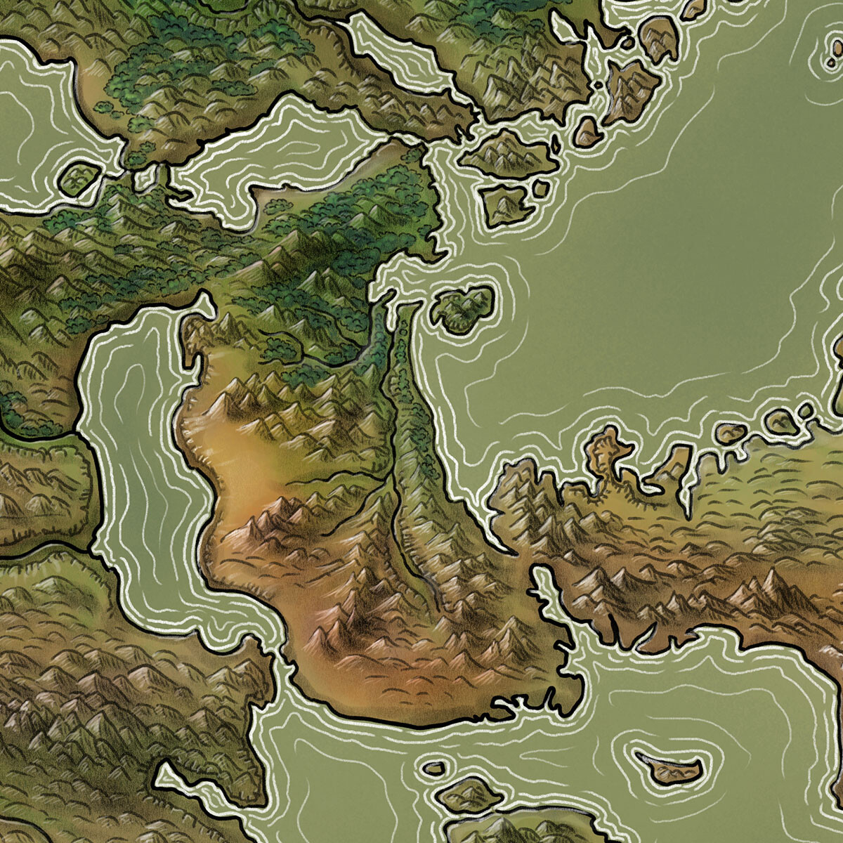 ArtStation - RPG Map