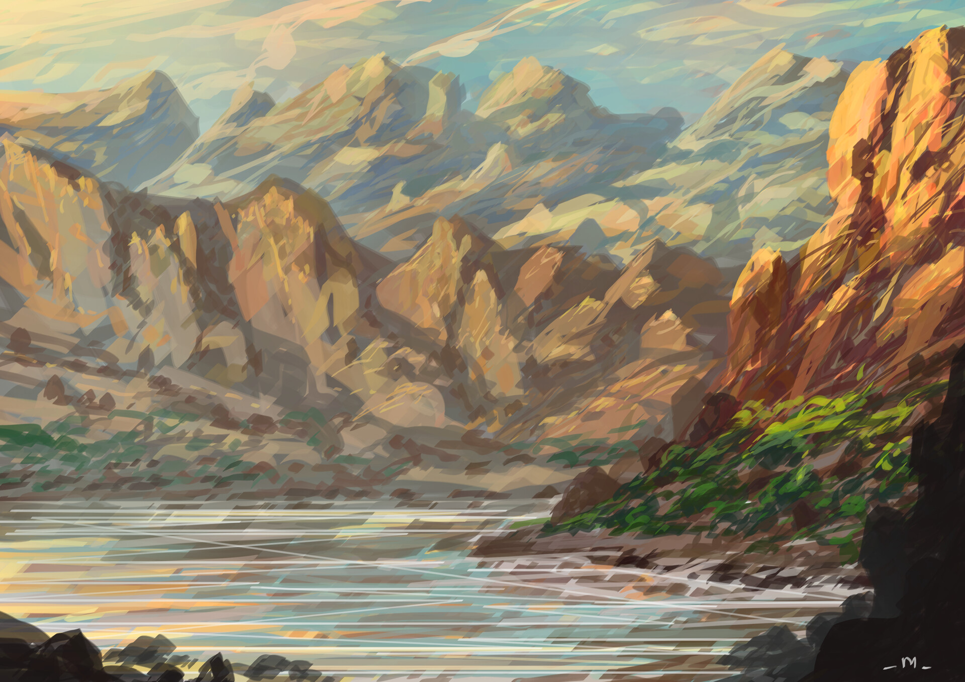 ArtStation - Landscape study