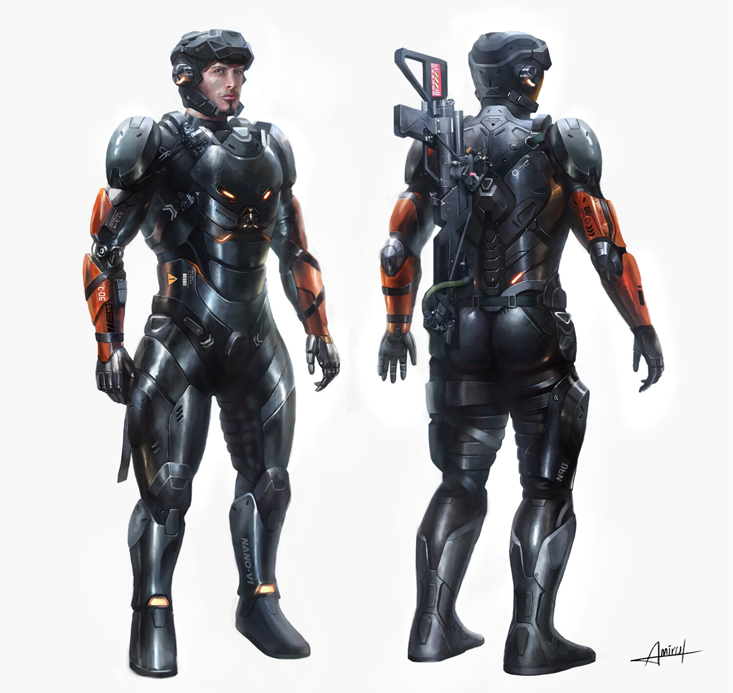 Amirul Hafiz - StarGate Battle Armor Suit Design