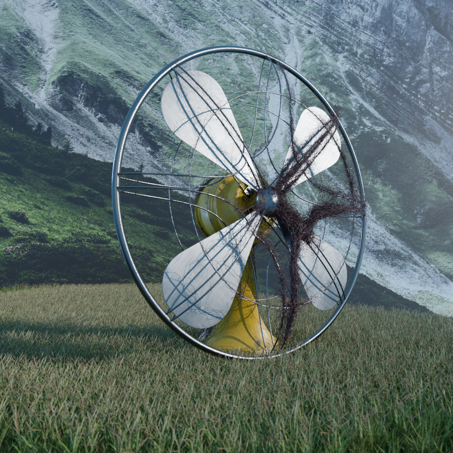 ArtStation - Yellow Fan