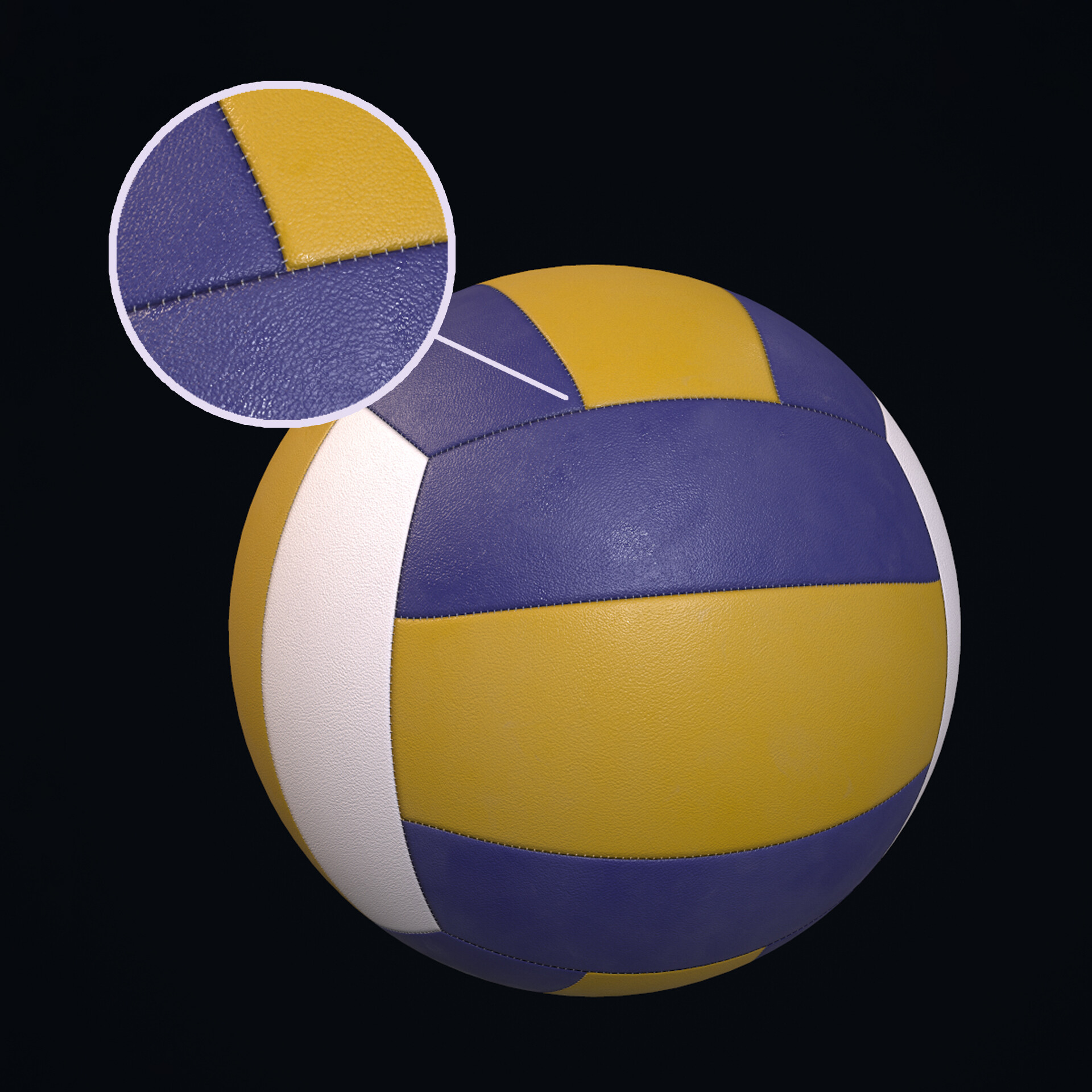 ArtStation - Volleyball ball 3d model