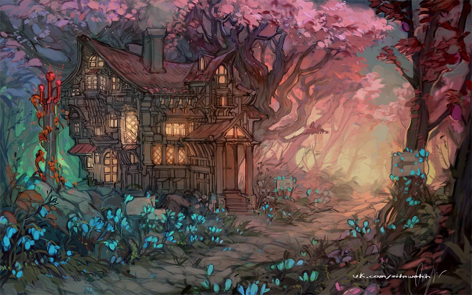 ArtStation - Forest tavern