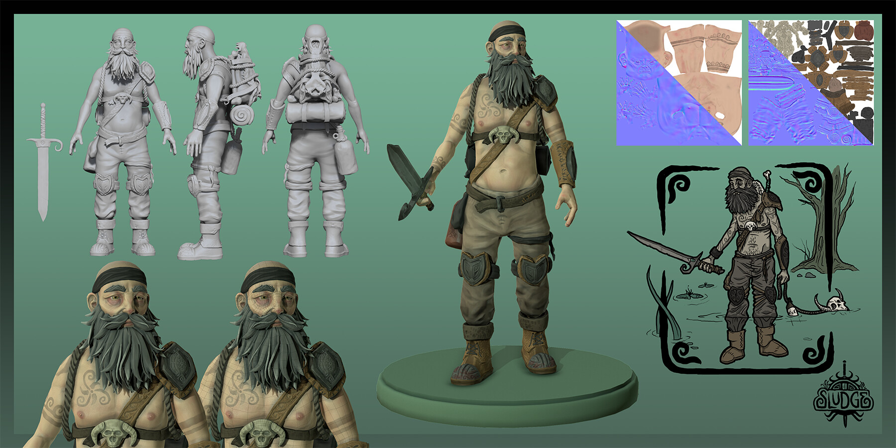 ArtStation - Sludge, Character Series