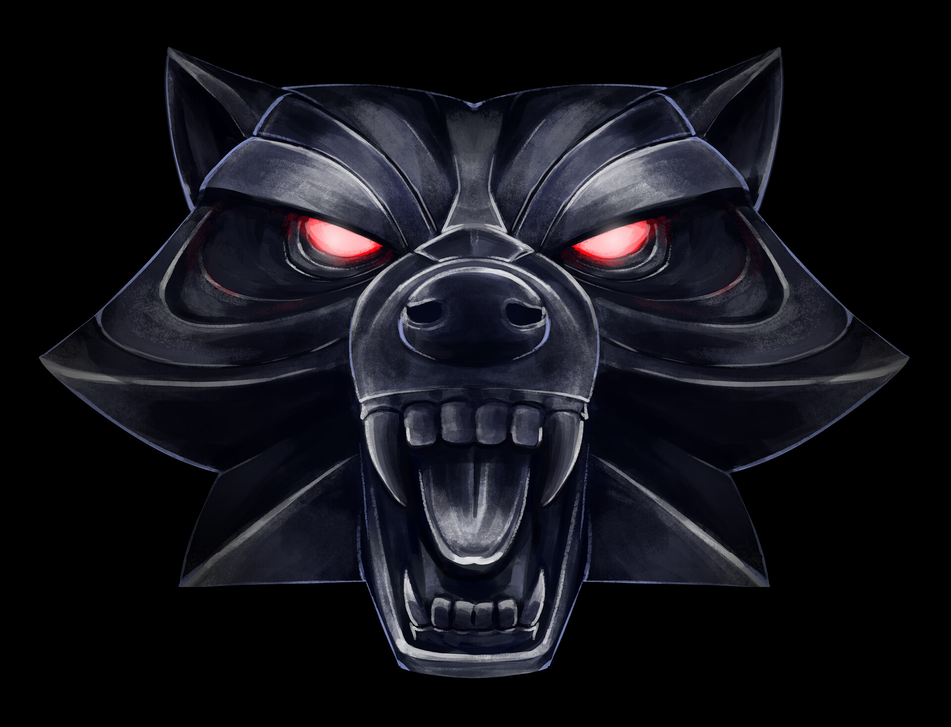 ArtStation - Racoon as Witcher pendant