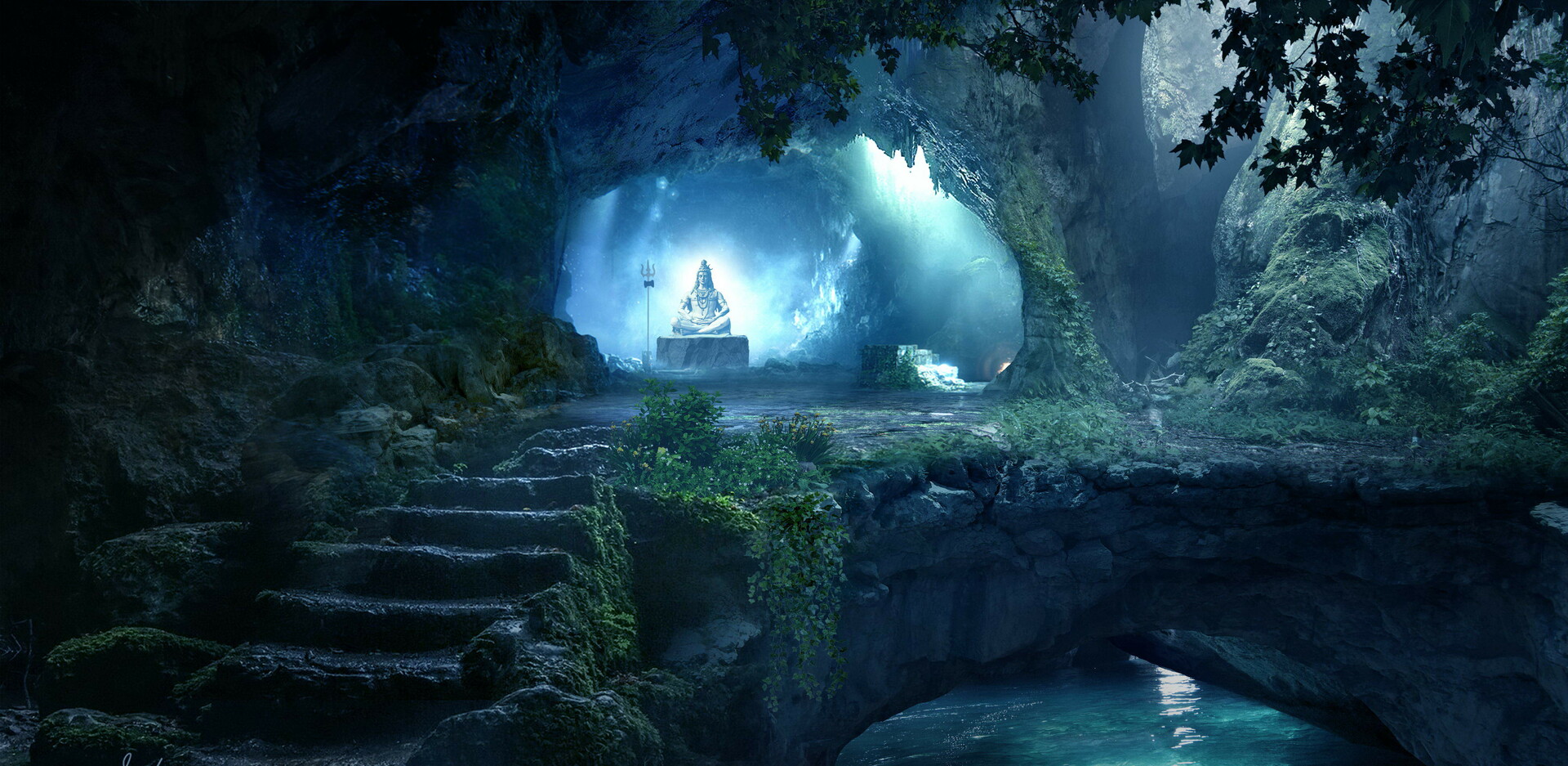 ArtStation - cave temple