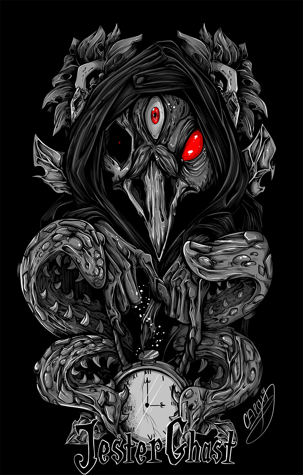 ArtStation - Three eyed crow.