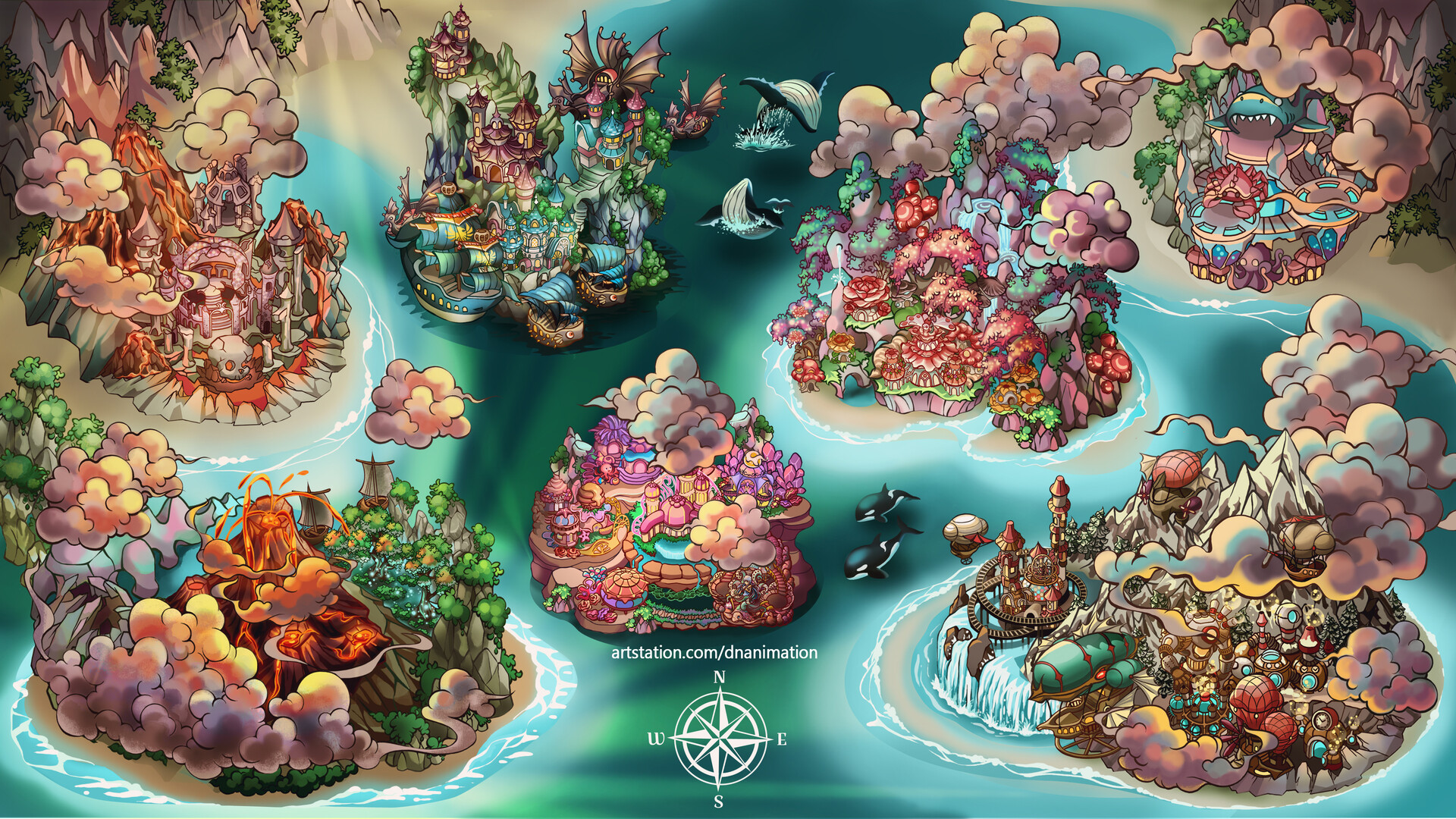 ArtStation - Islands map