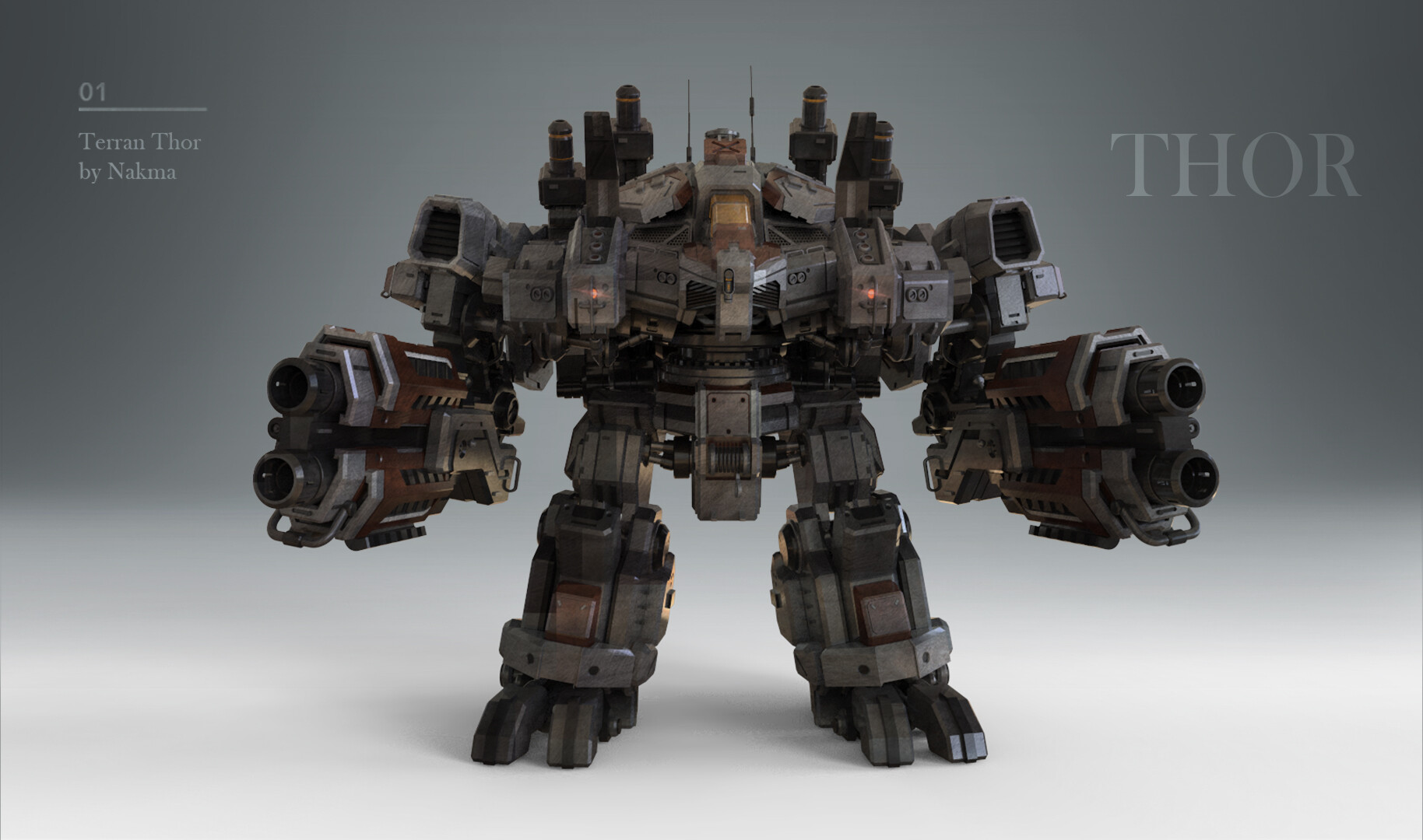 Starcraft 2 Thor Drawing