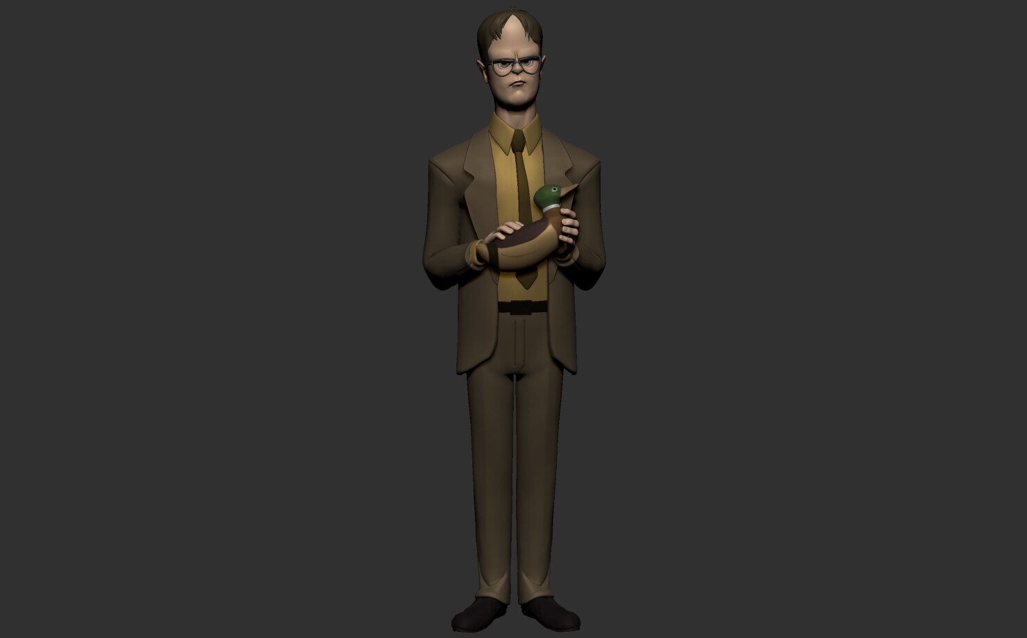 ArtStation - Dwight Schrute cartoon style