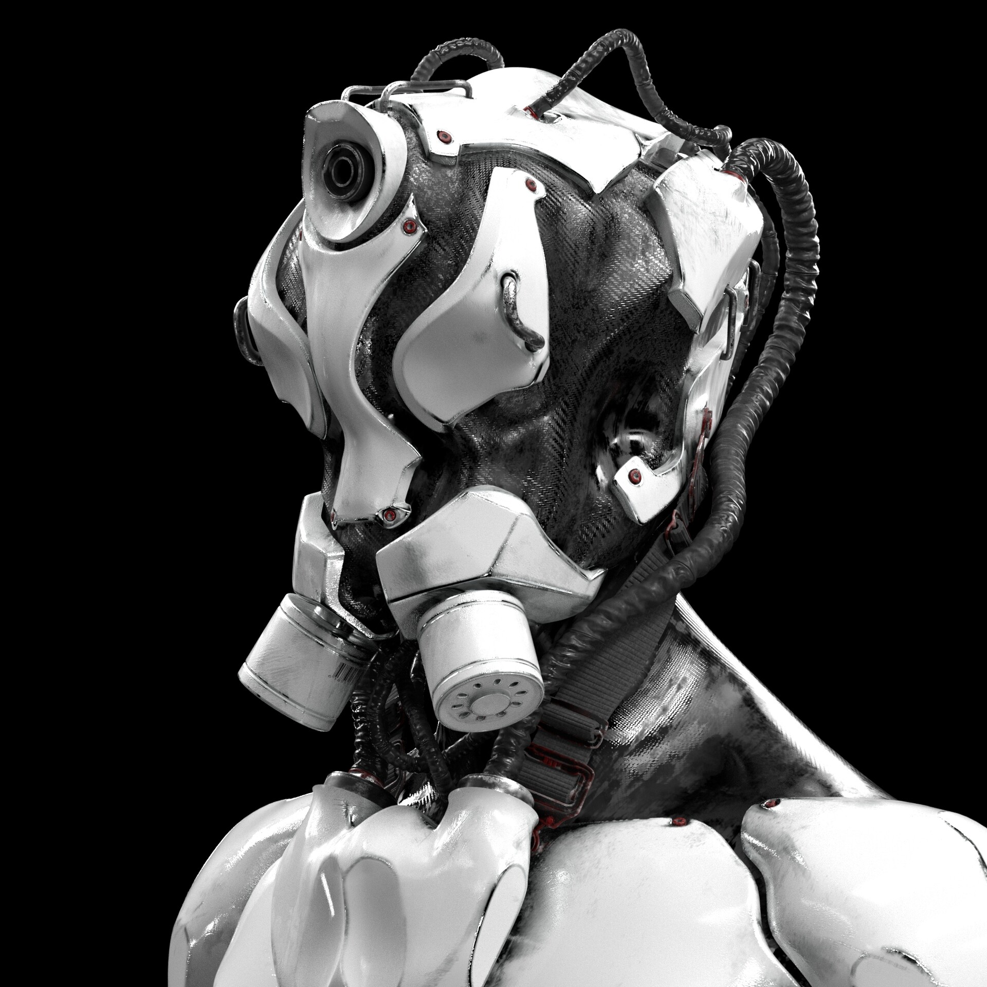 Iiro Kivistö - IK1 – Warrior against AI terrorism – Concept