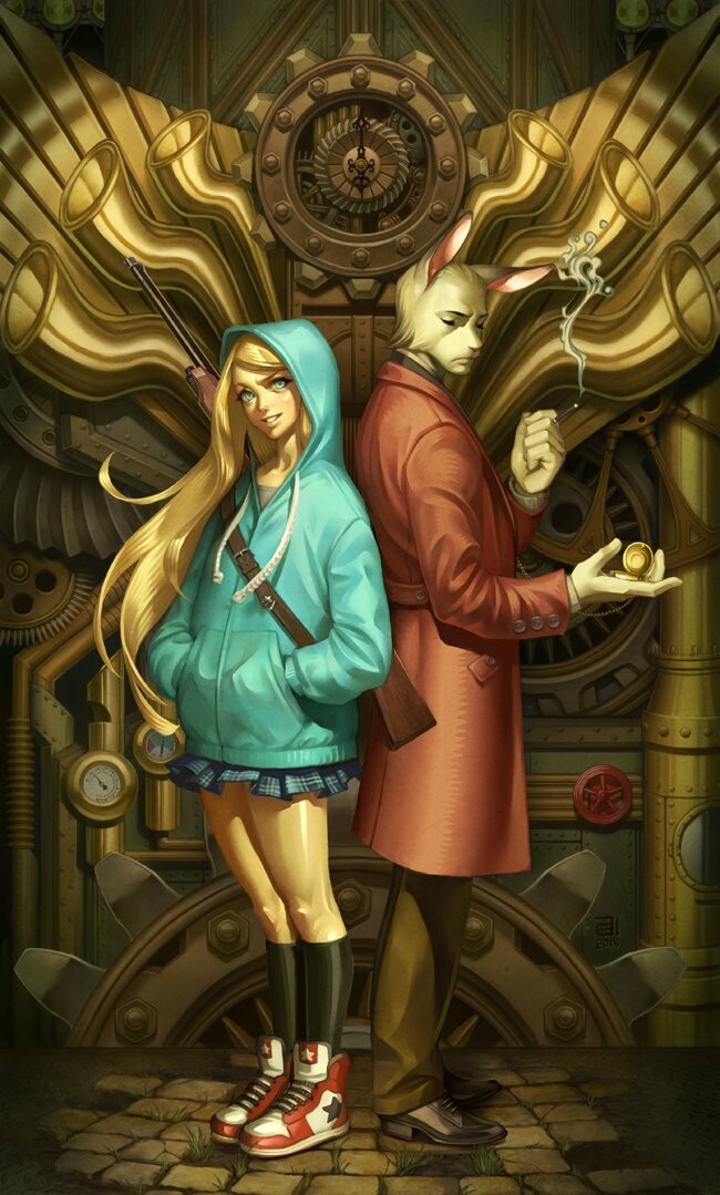 ArtStation - White Rabbit and Alice 2