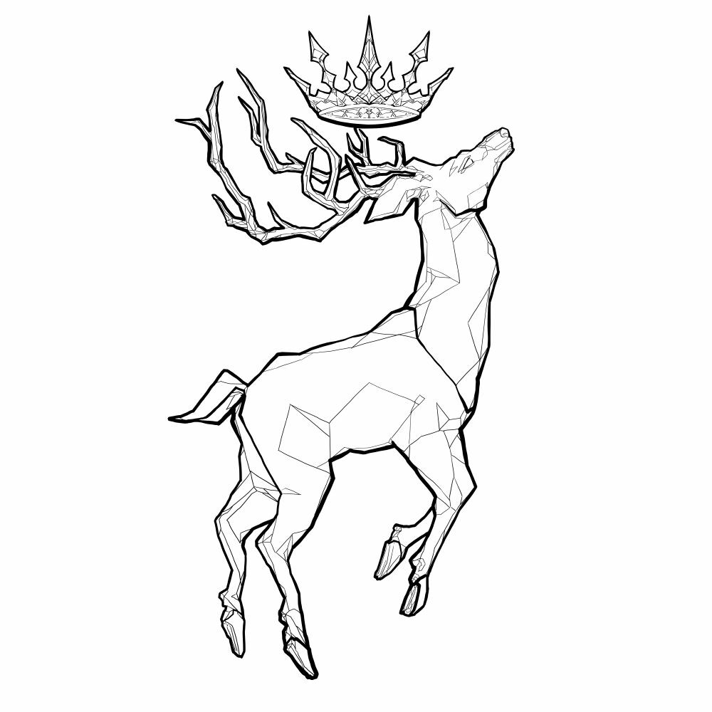 how to draw baratheon sigil