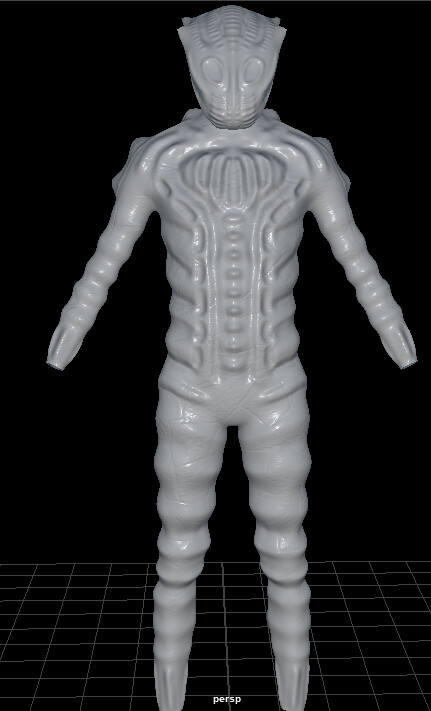 ArtStation - Alien low poly model