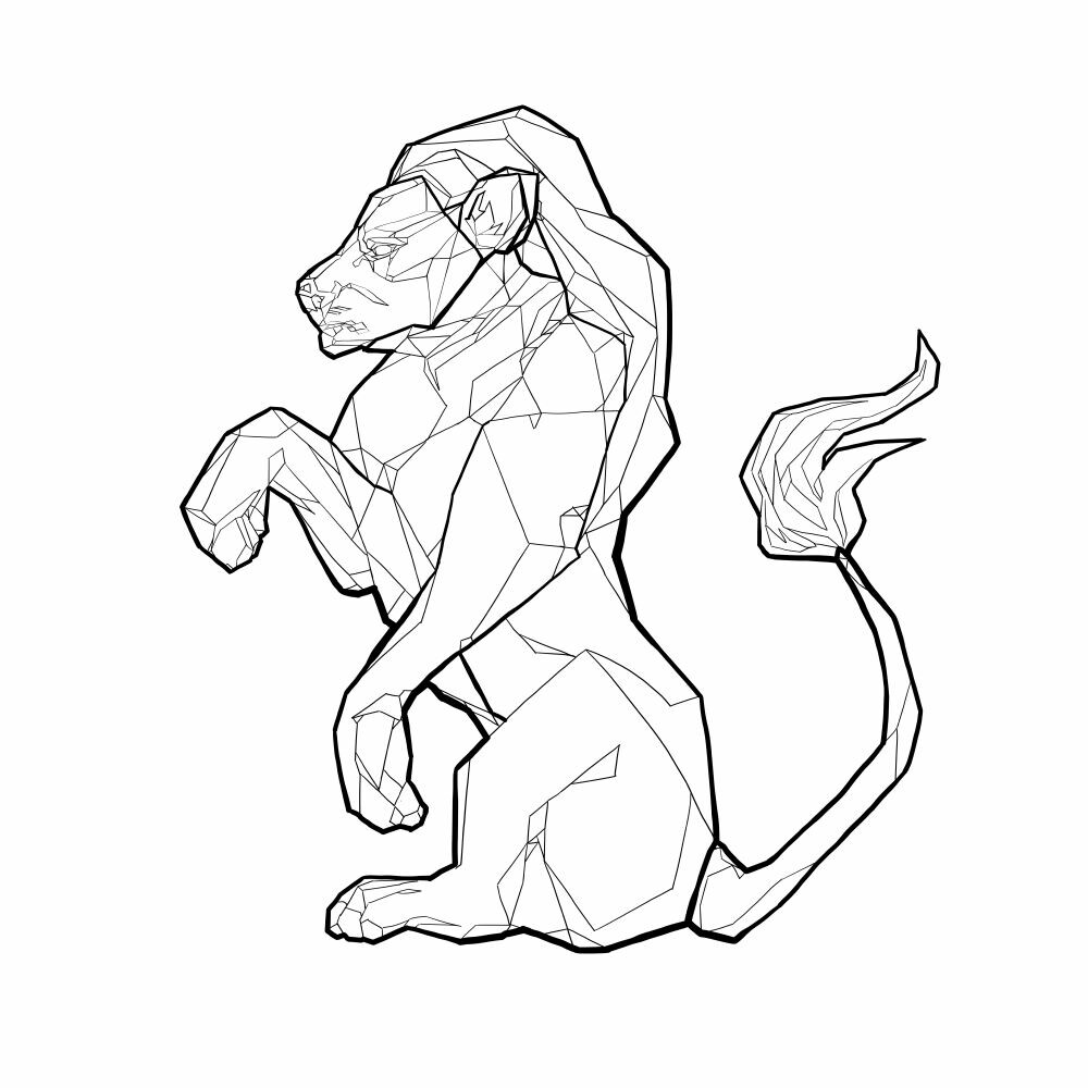 how to draw lannister lion