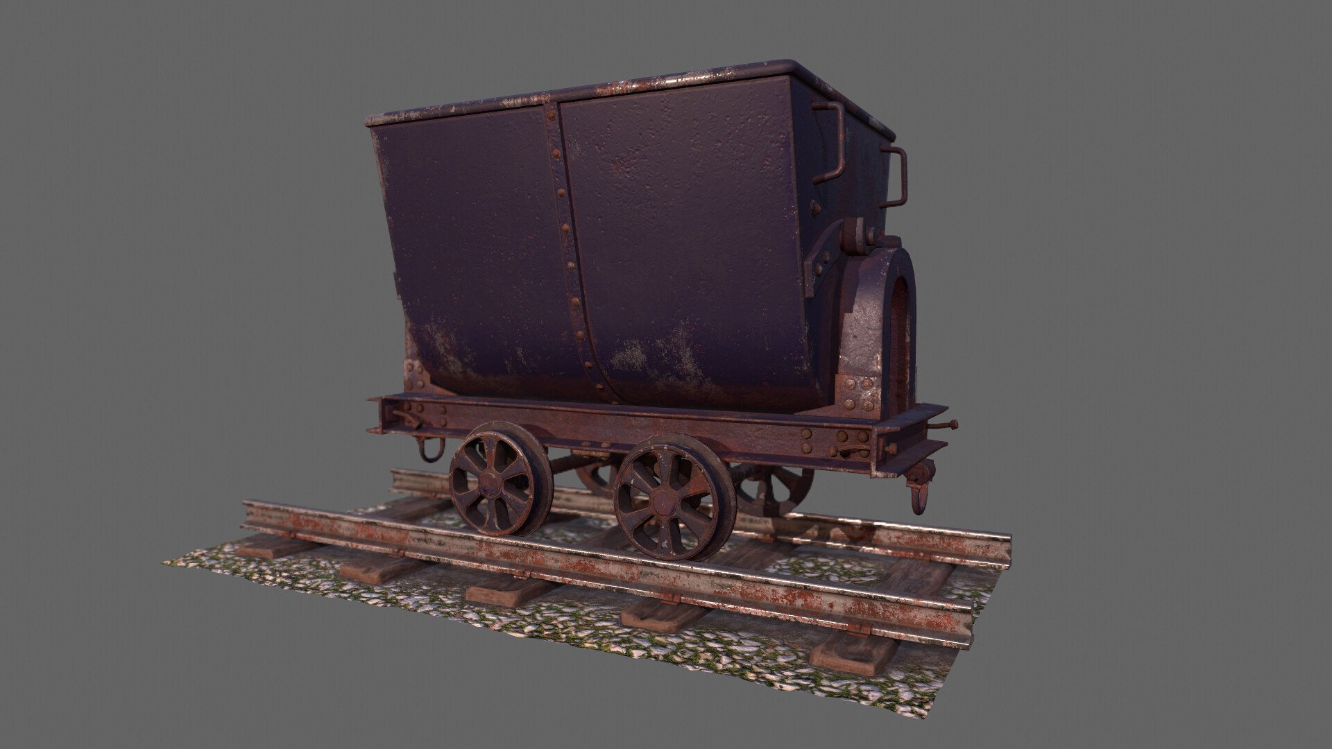 ArtStation - Minecart prop for environment scene