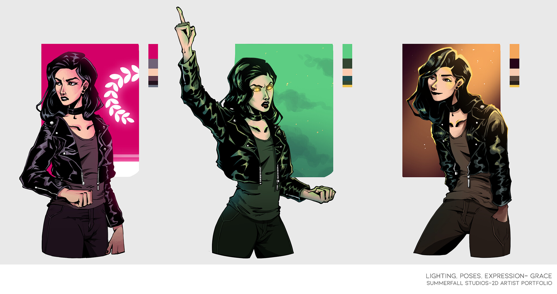 Elena Barbieri - Summerfall Studios portfolio pieces