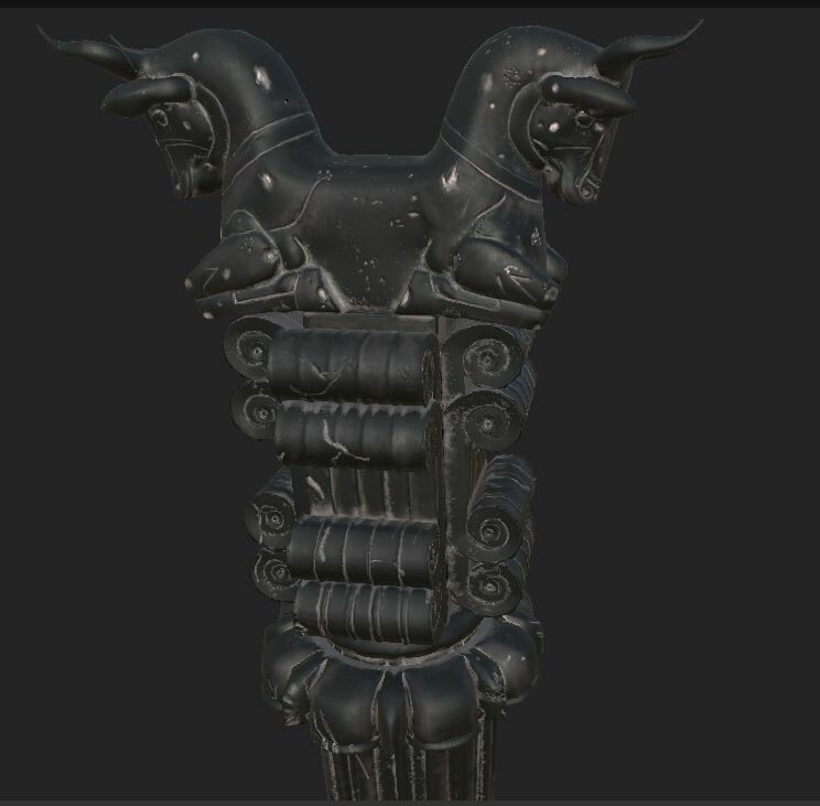 ArtStation - stone pillar