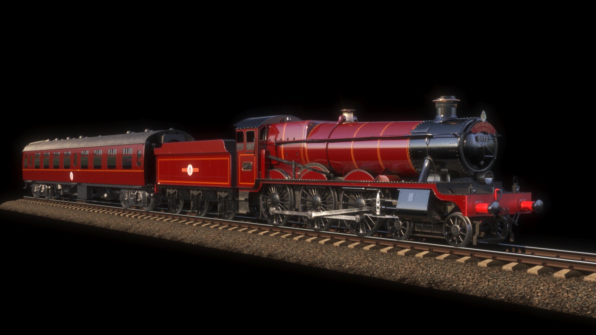 Tim Samedov - Hogwarts Express GWR 4900 Hall Class 3D model