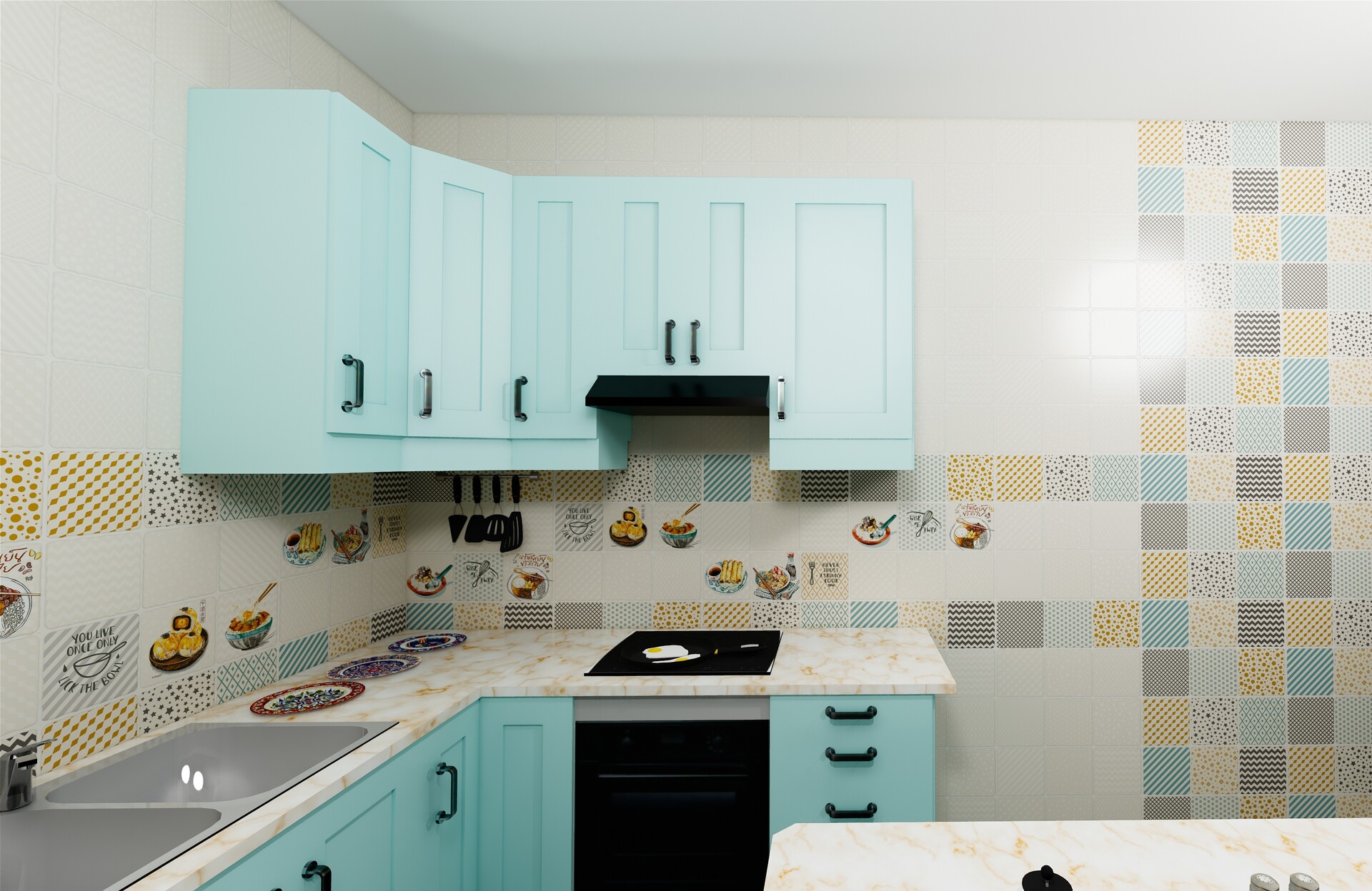 ArtStation - Ceramic Tiles - kitchen