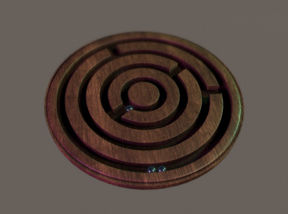 ArtStation - Wooden Labyrinth Puzzle