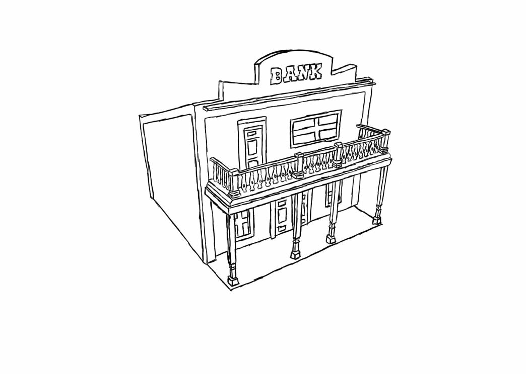 ArtStation - Western Bank Sketch