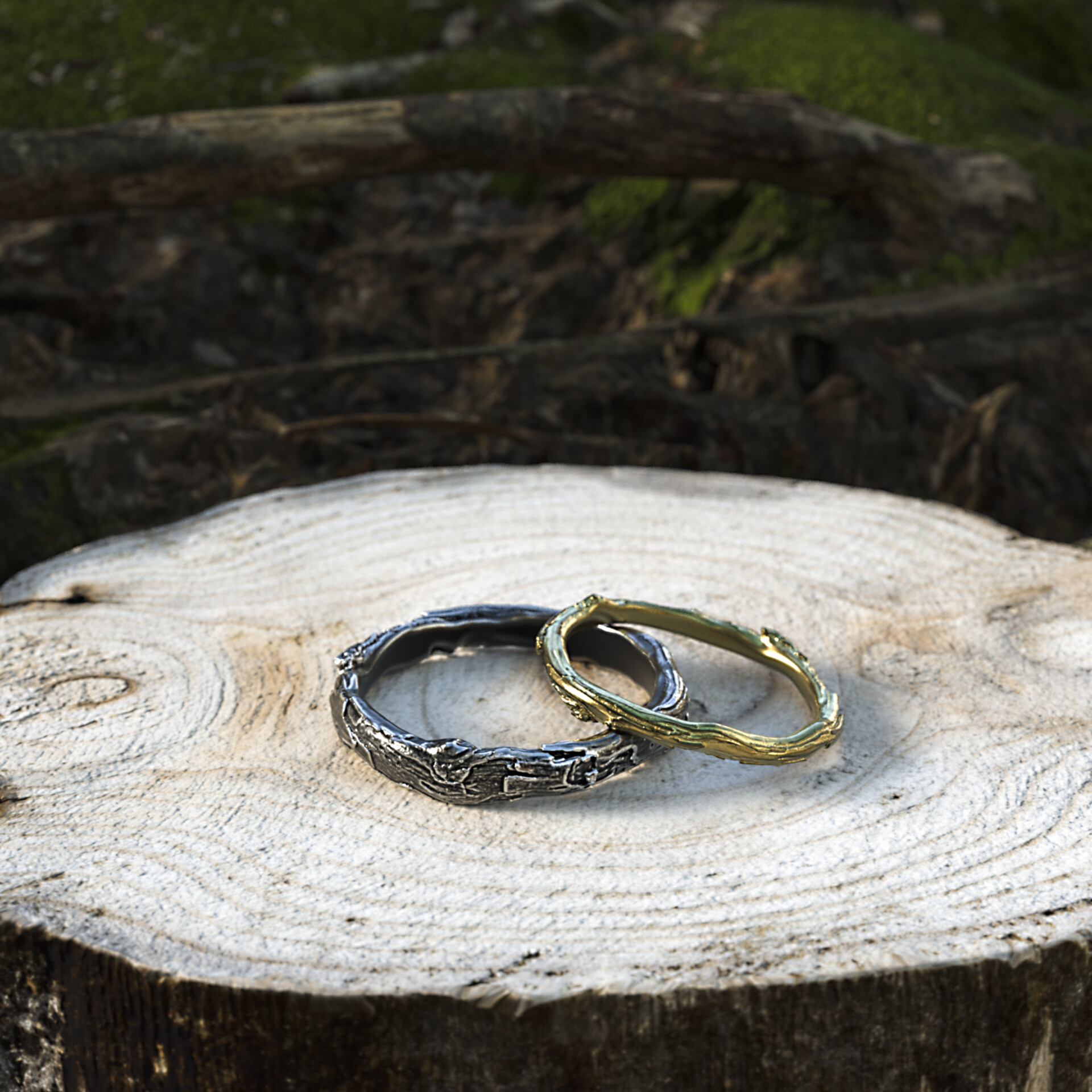 ArtStation - Wedding rings.