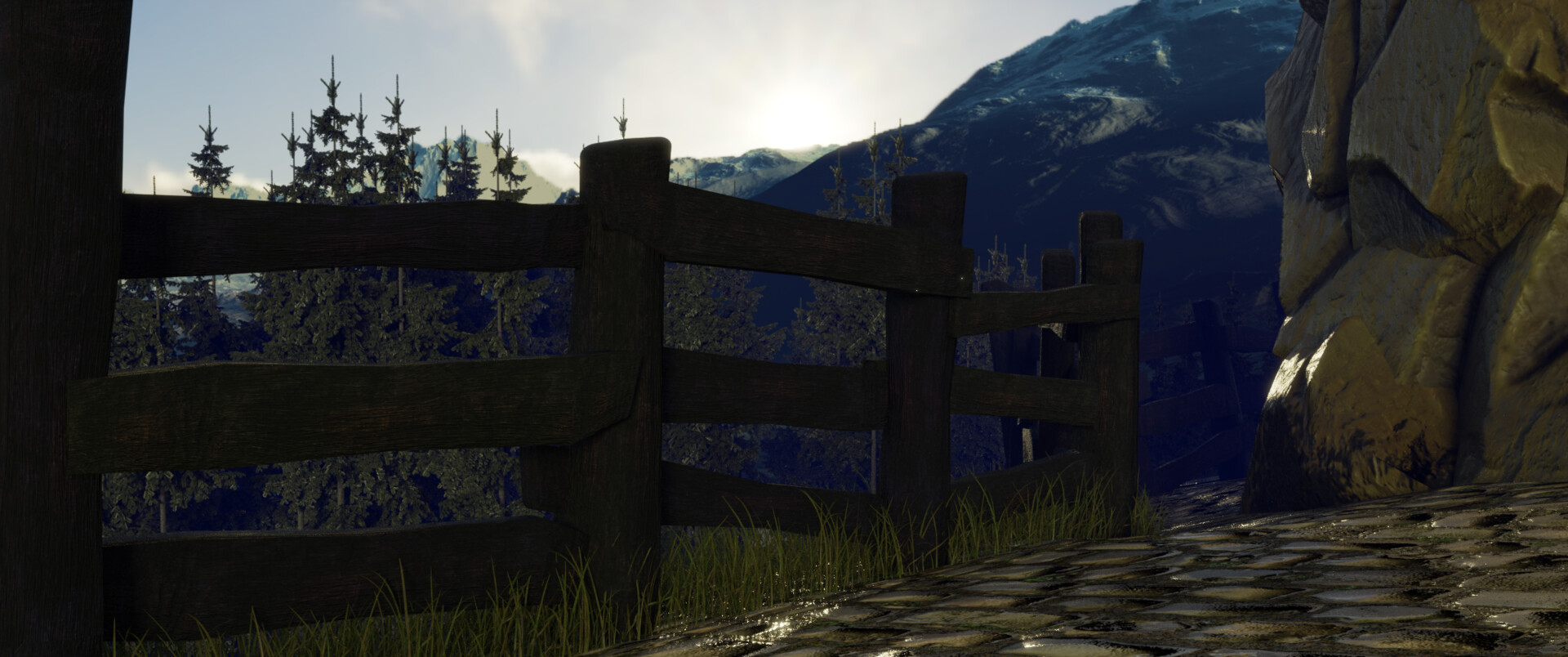 ArtStation - 3d Blender landscape