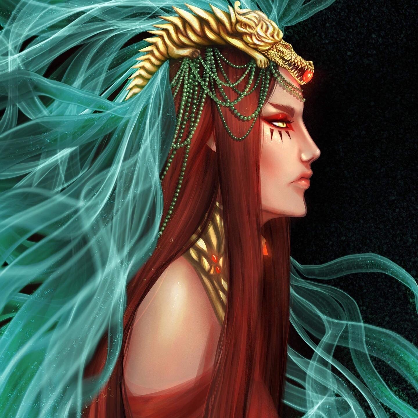 Ammut the Heart Eater by A. Meszko : r/TealBlue