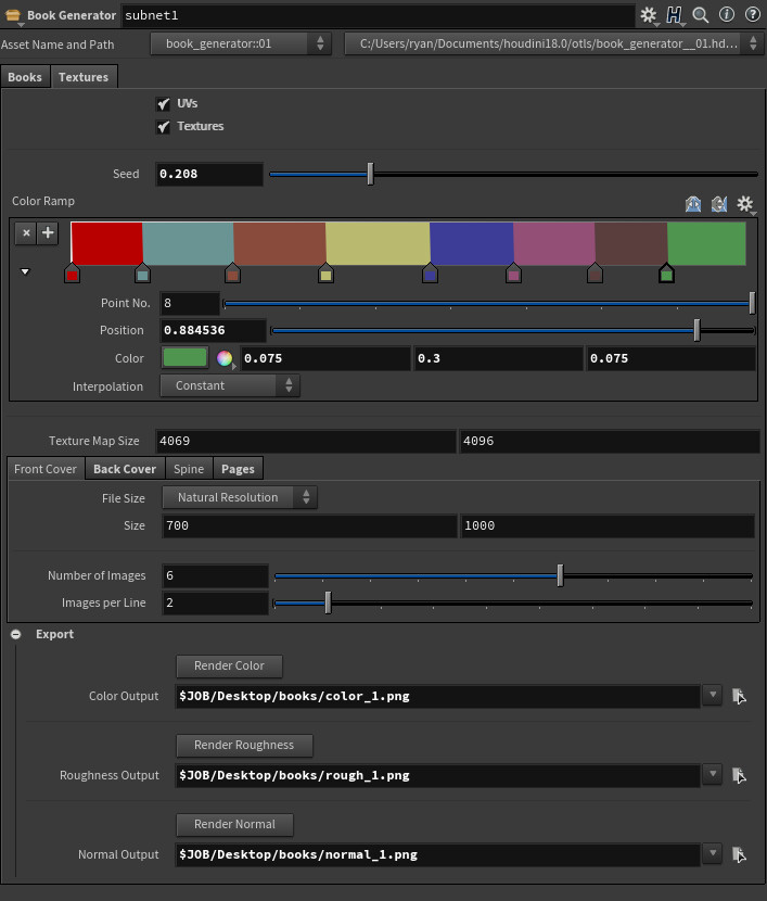 Ryan Gold - Procedural Book Tool