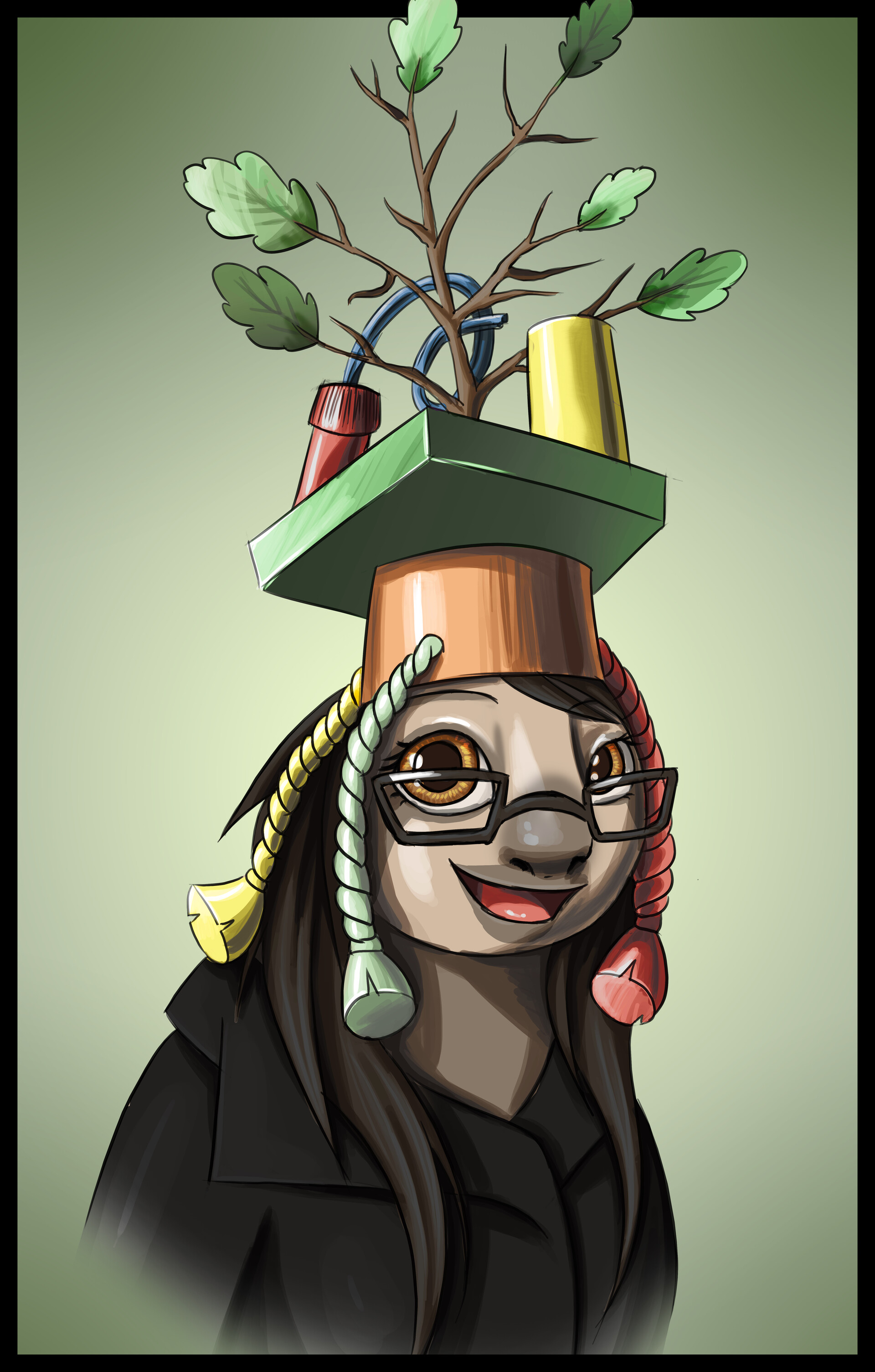 ArtStation - Zootopia Cartoon Portrait (of my sister)