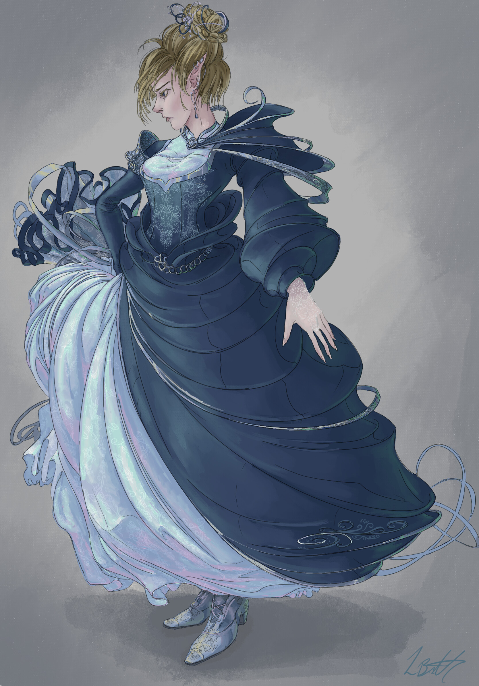 ArtStation - Blue Lady