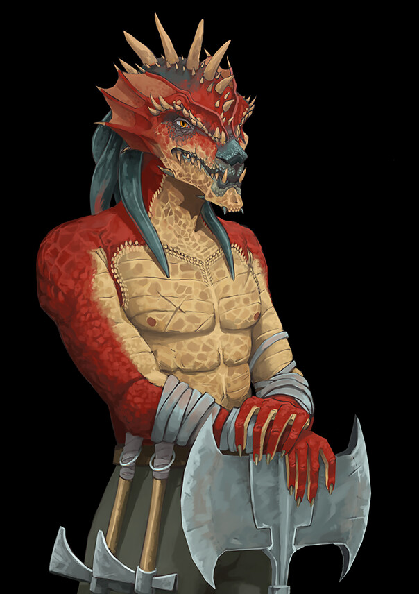 ArtStation - Dragonborn Portrait