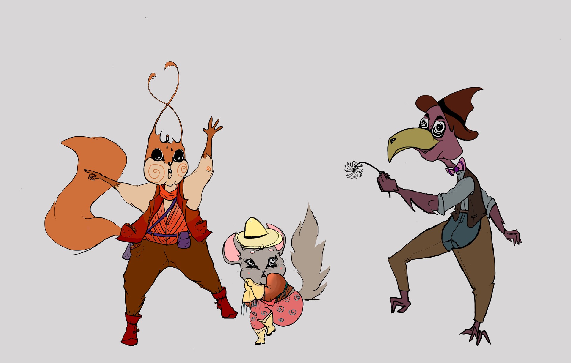 ArtStation - Character design: Western Rodents