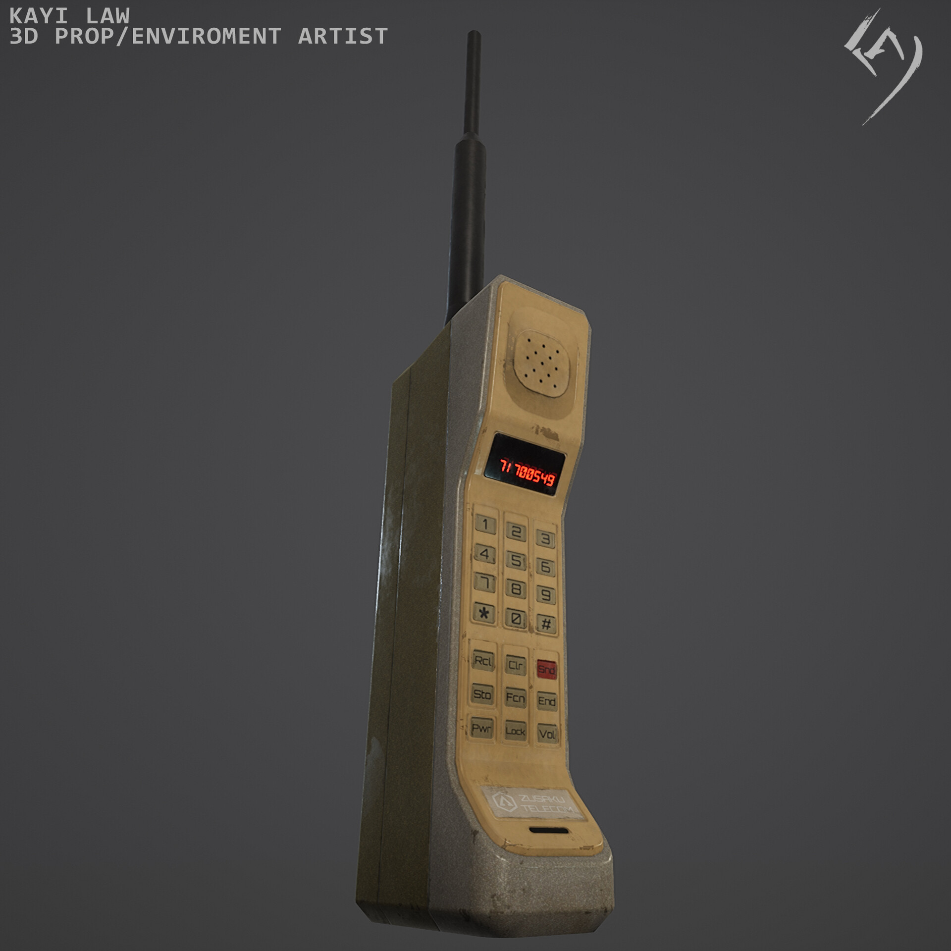 ArtStation - 1980 Cell Phone