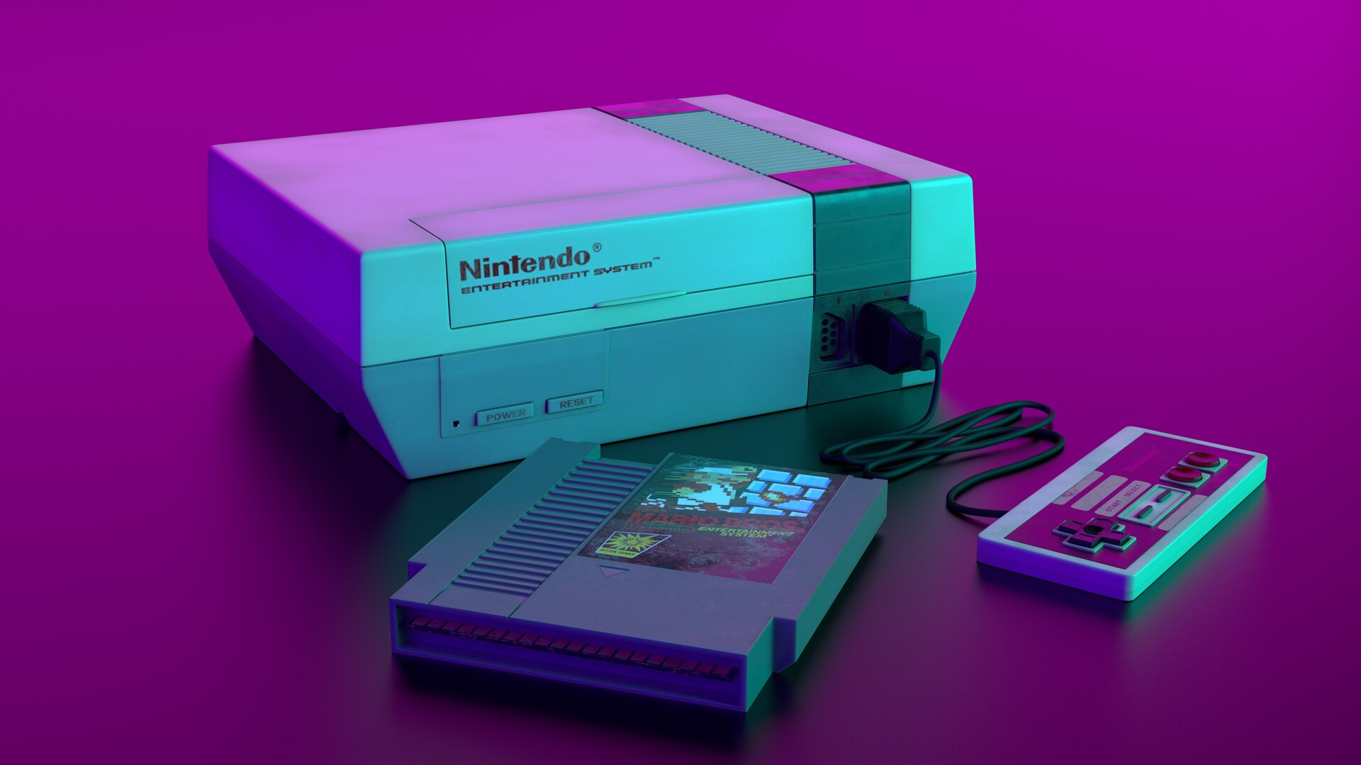 ArtStation - Nintendo Nes - 3D Modeling