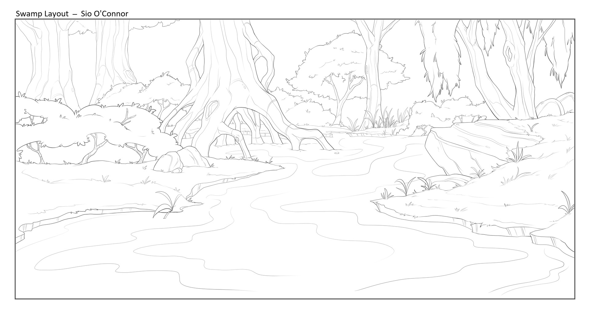 ArtStation - Swamp Layout