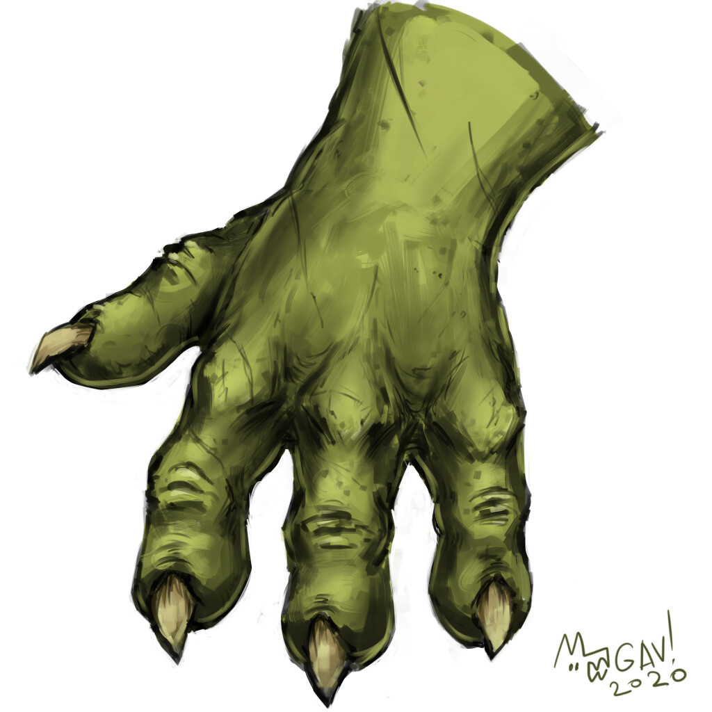 ArtStation - orc hand