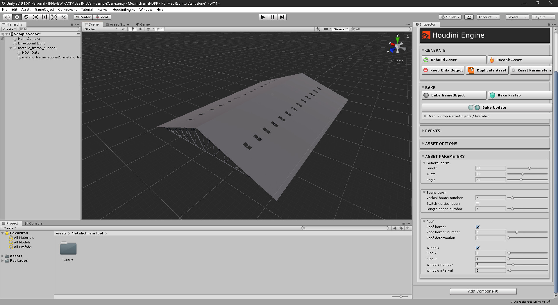 Pierre-Louis Rol - Metallic Frame Houdini Procedural Tool