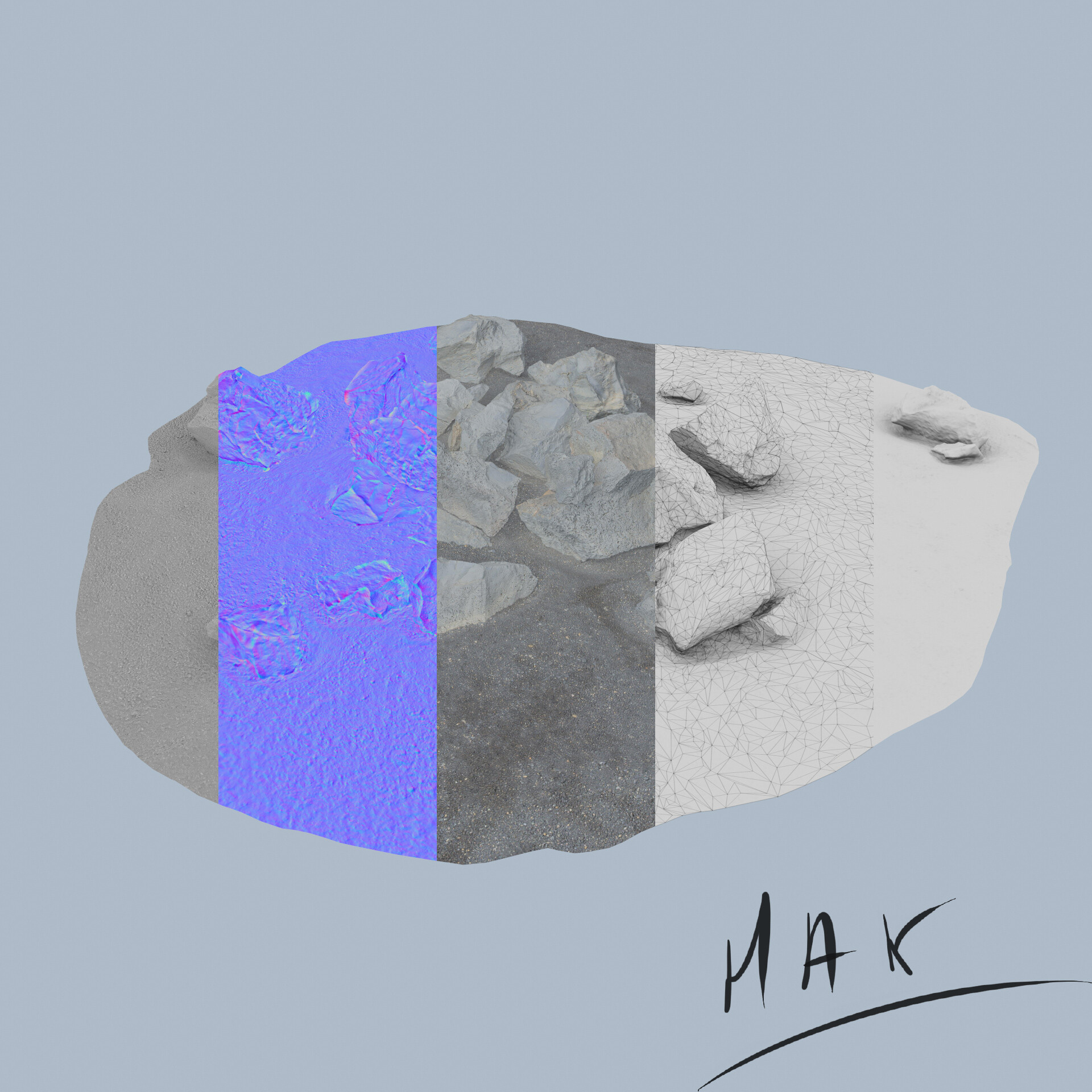 MAKRAM DAOU - Shattered Icelandic rocks - Photogrammetry