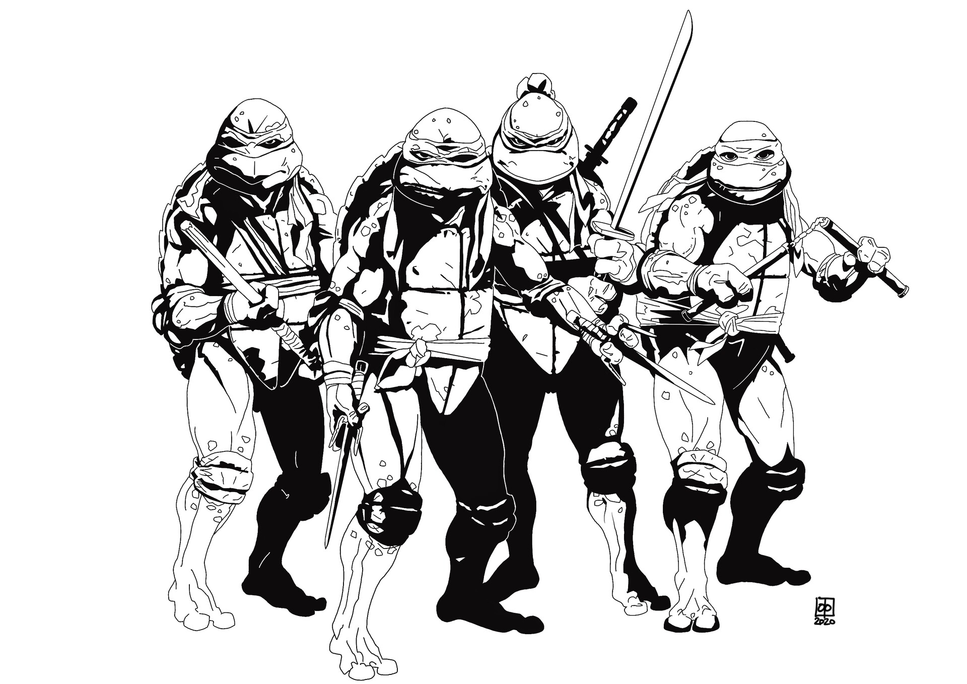 google teenage mutant ninja turtles coloring pages
