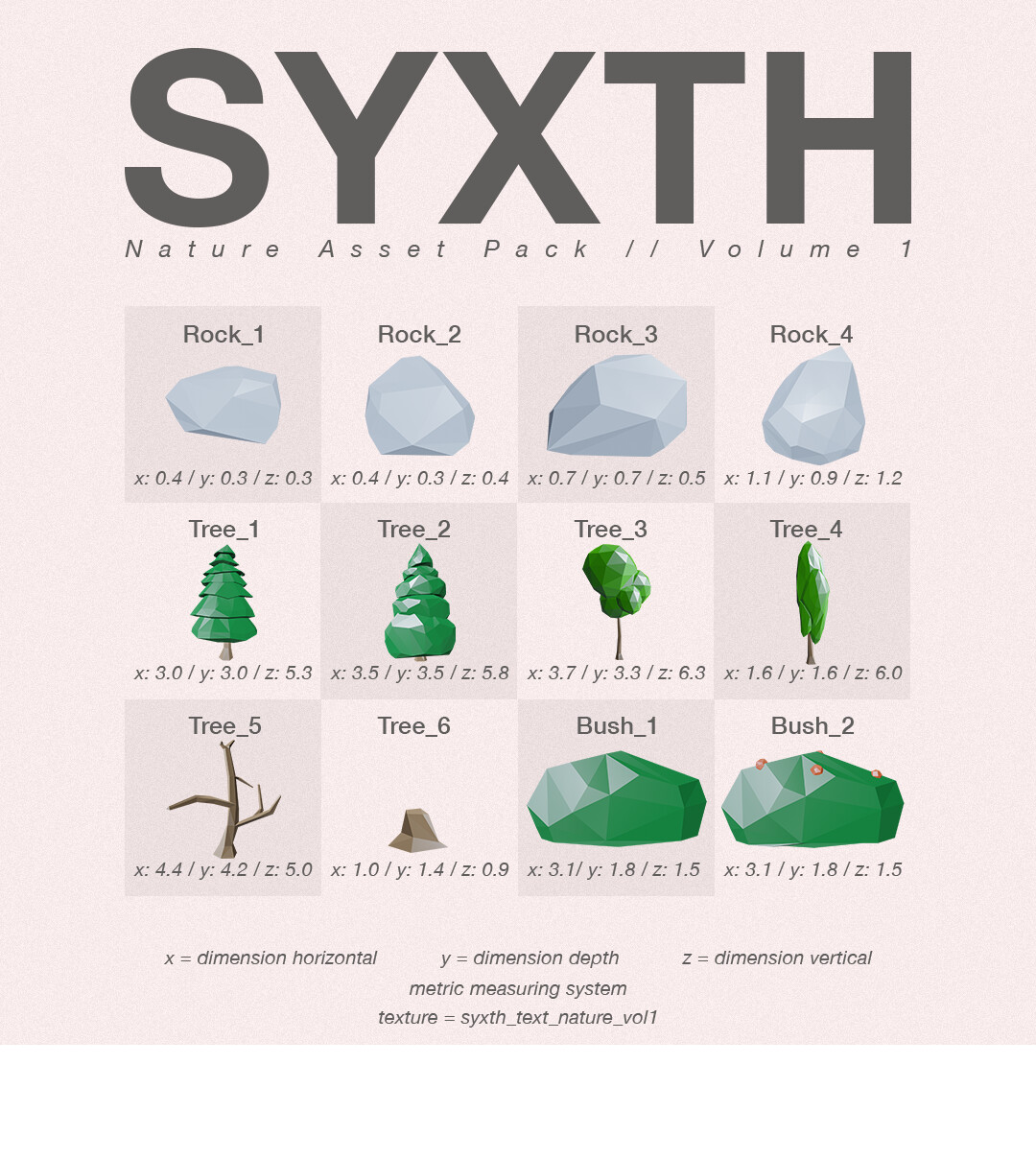 ArtStation - SYXTH - Nature Asset Pack - Volume 1