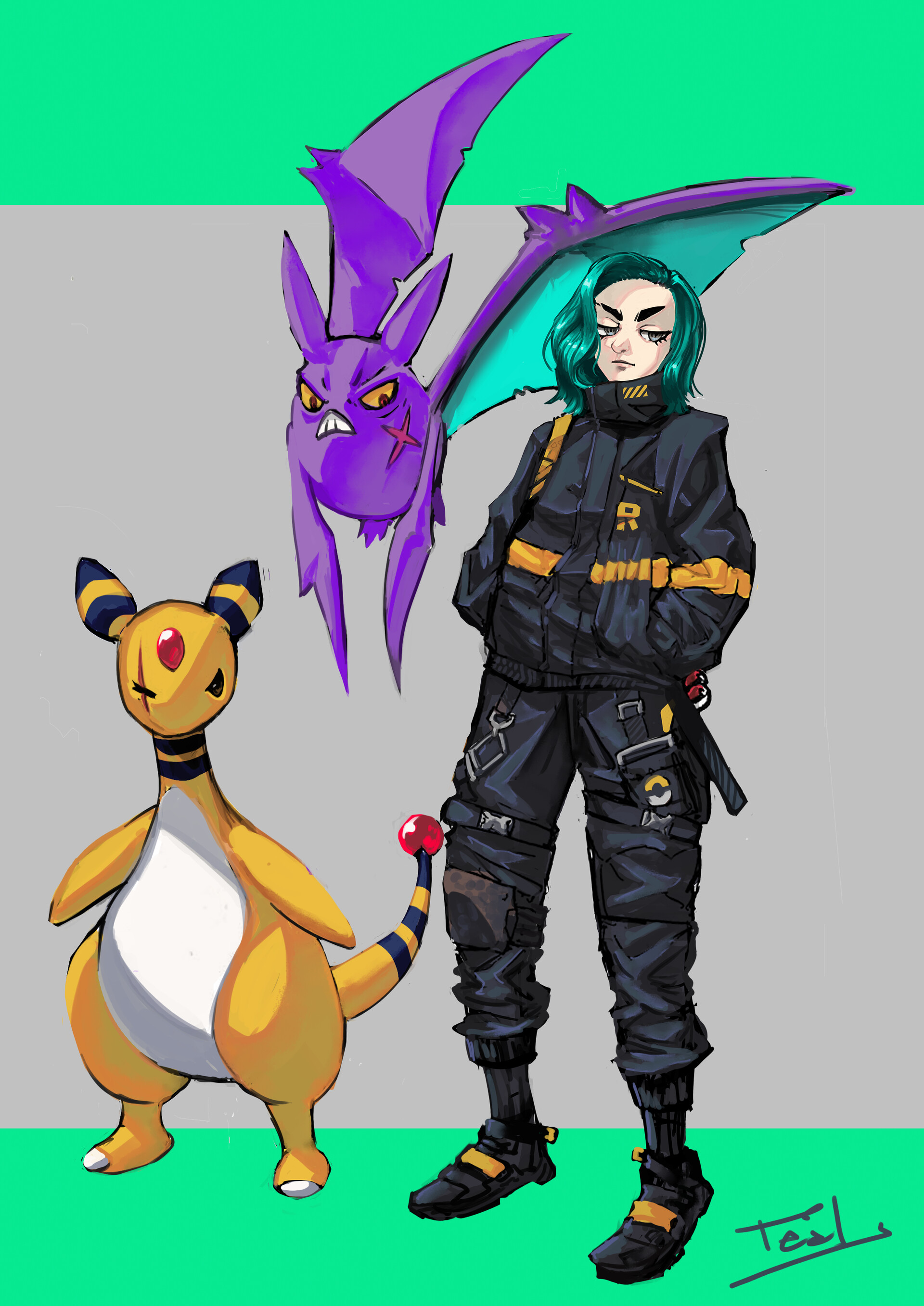 ArtStation - Pokemon Techwear