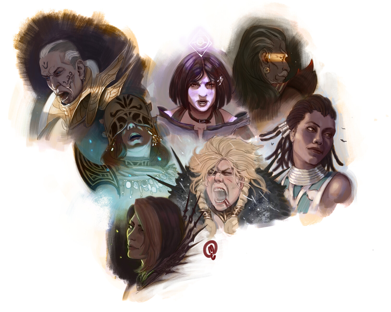 ArtStation - Sketchbook - Guild Wars Character Portraits