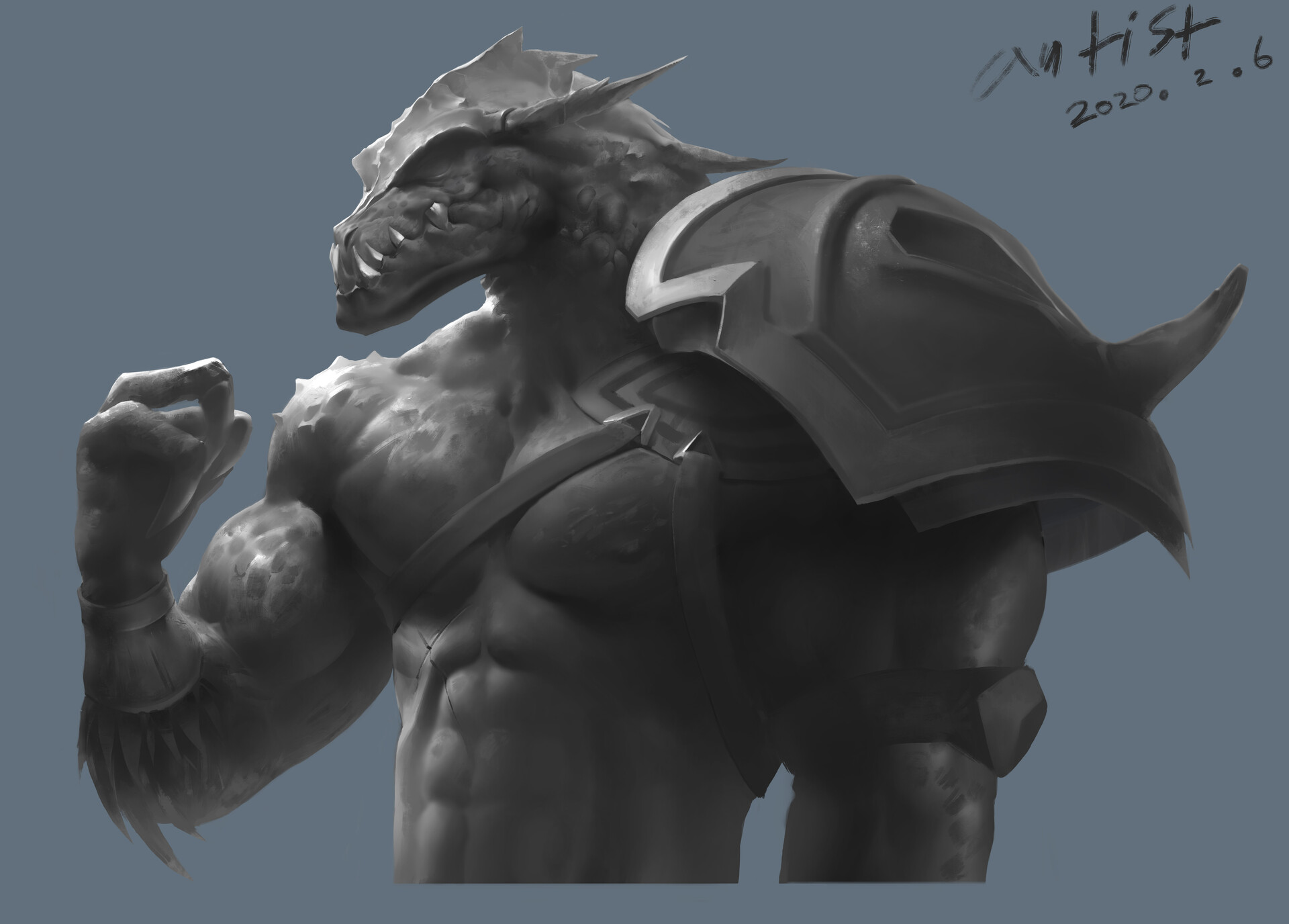 ArtStation - lizard warrior
