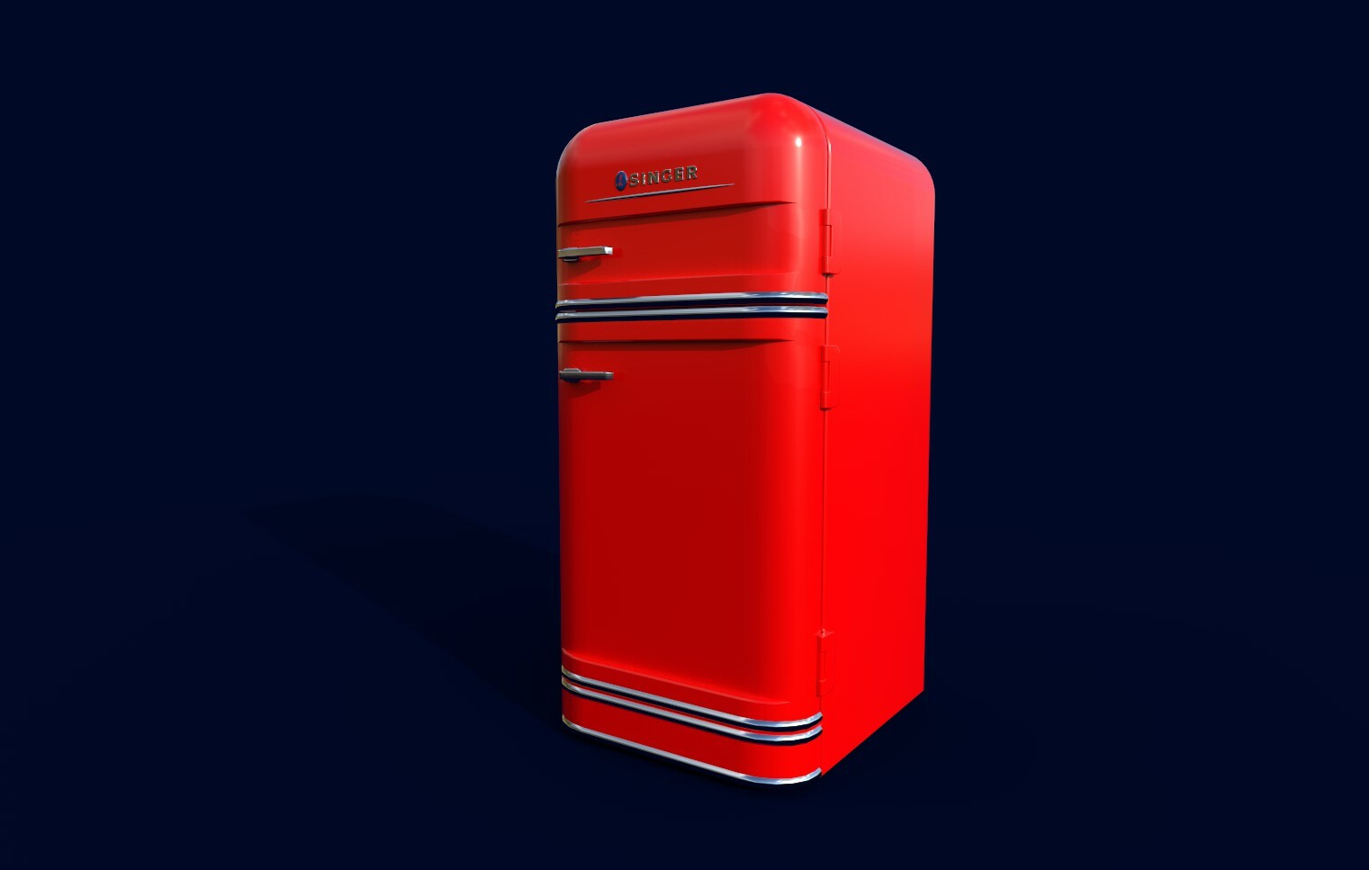 ArtStation - Retro Fridge