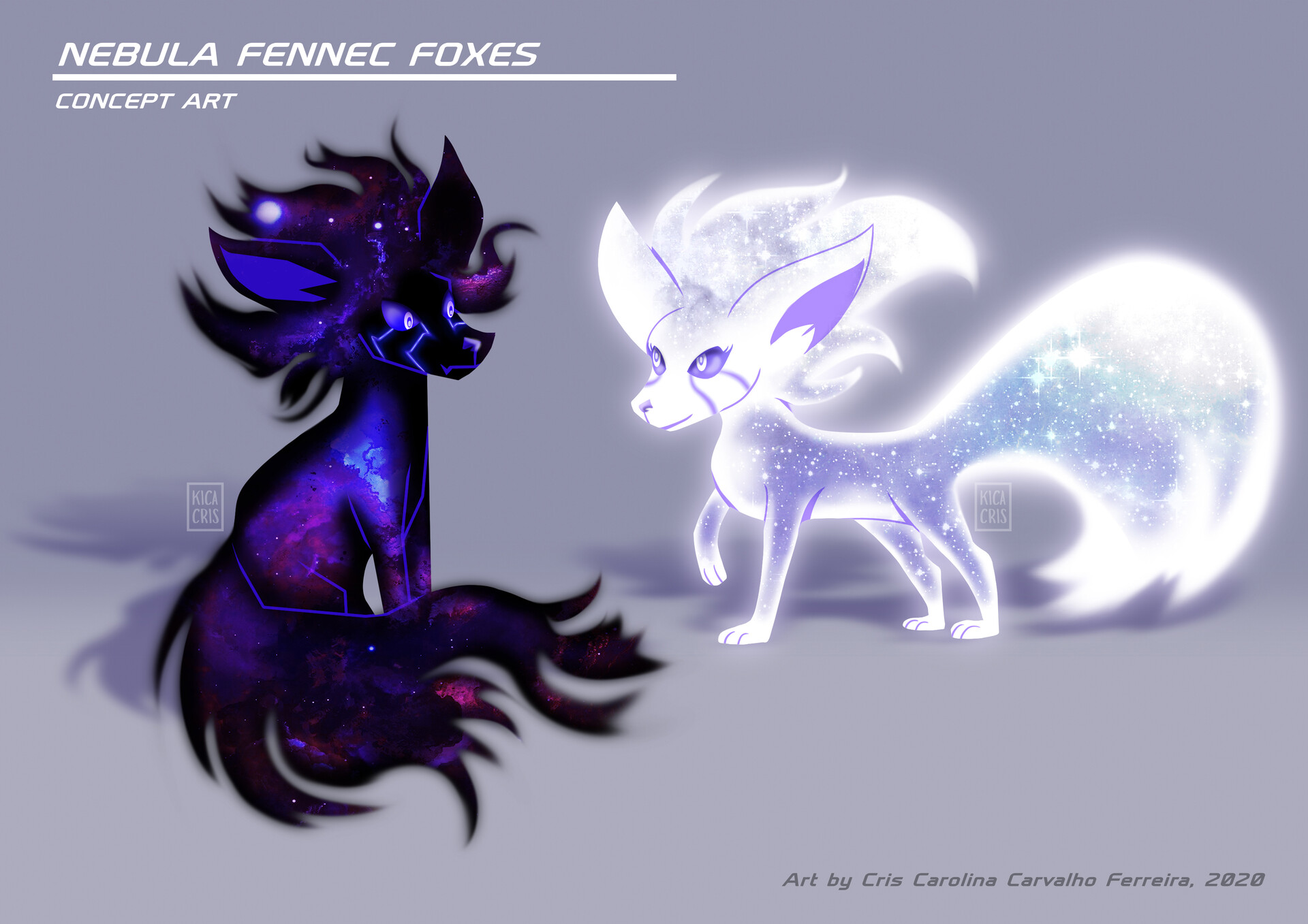 ArtStation - Nebula Foxes Concept Art