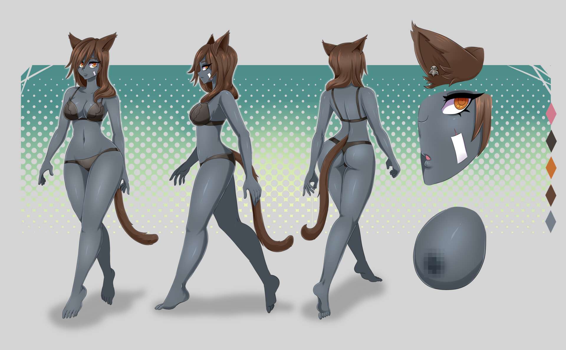 ArtStation - [Reference Sheet] LizzyLewd's OC